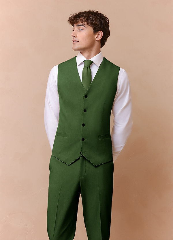 James Olive Structured Stretch Suit Vest | Slim Short Suit Vests ...