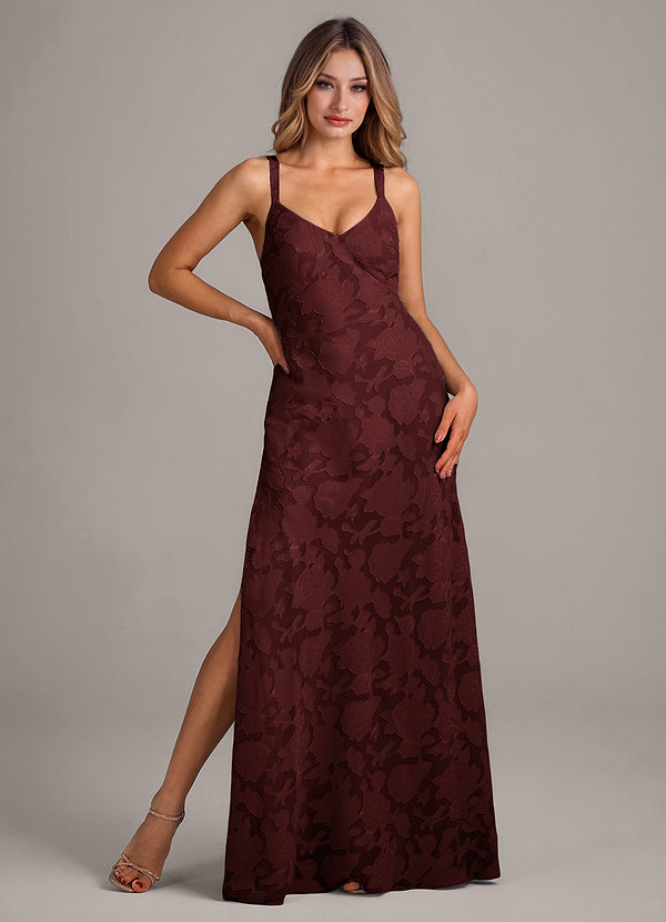 Azazie Aliza Cabernet Bridesmaid Dresses | Azazie CA