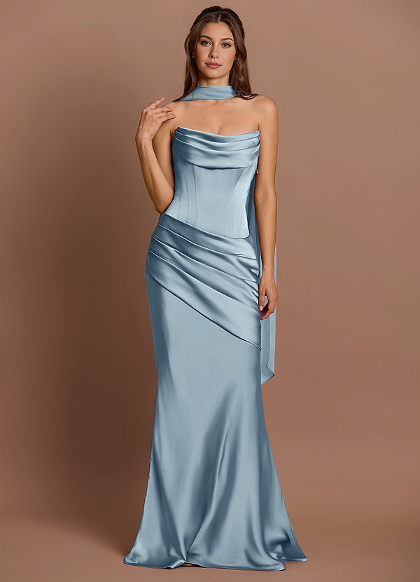 Pelagia Powder Blue Maxi Dress | Azazie CA
