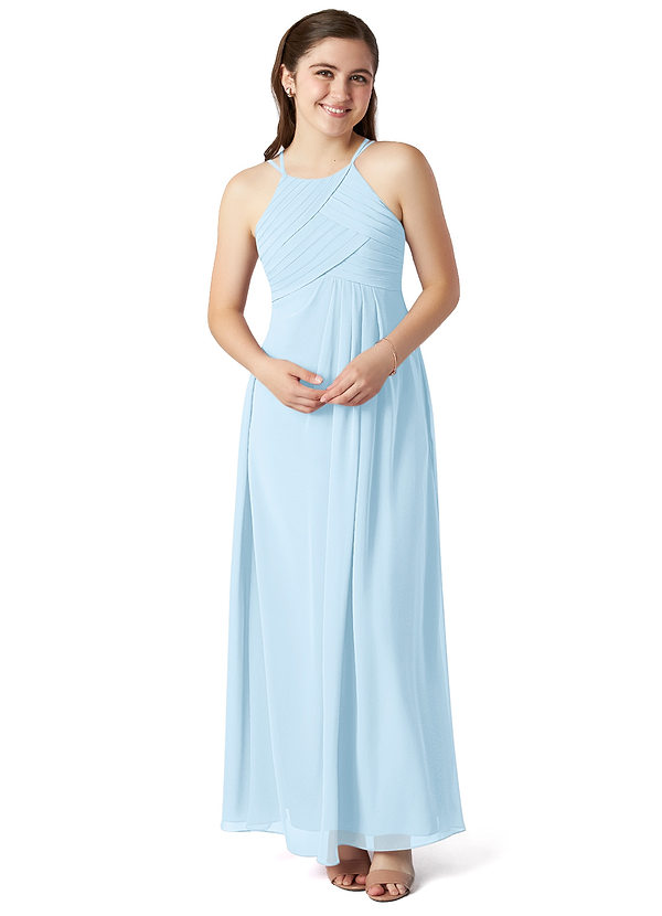 Sky Blue Azazie Ginger Allure JBD Junior Bridesmaid Dresses | Azazie