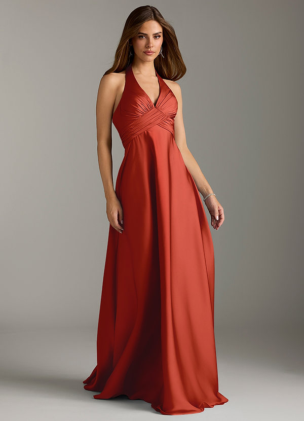 Azazie Tessie Rust Bridesmaid Dresses | Azazie
