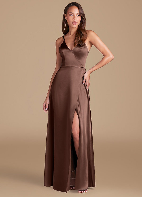 Azazie Maksim Espresso Bridesmaid Dresses | Azazie CA