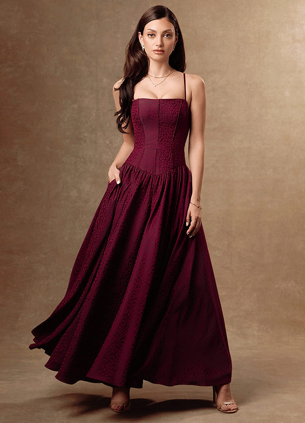 Alice Maroon Maxi Dress | Azazie