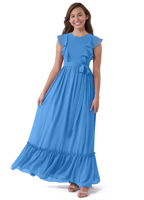 Blue Jay Azazie Lita Junior Bridesmaid Dresses | Azazie