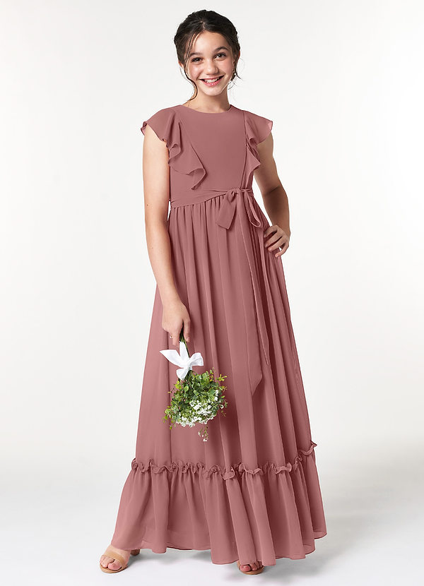 Desert Rose Azazie Lita JBD Junior Bridesmaid Dresses | Azazie