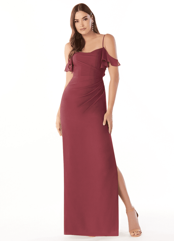 Azazie Emeralda Merlot Bridesmaid Dresses | Azazie
