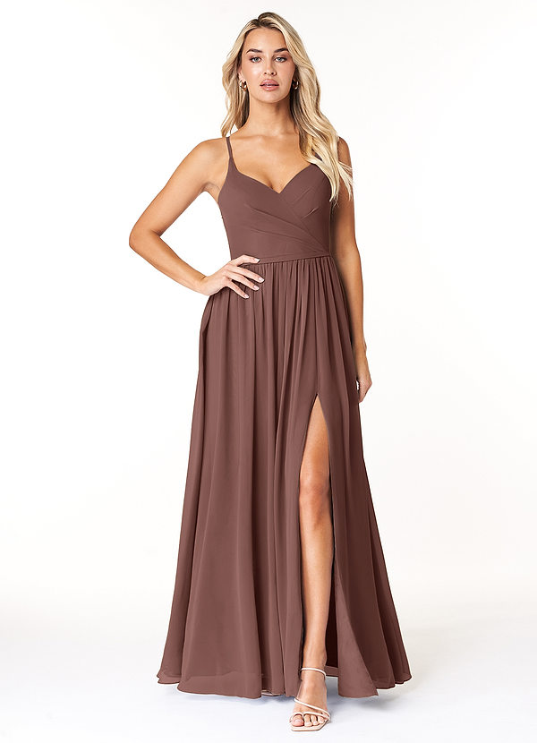 Azazie Dominic Espresso Bridesmaid Dresses | Azazie CA