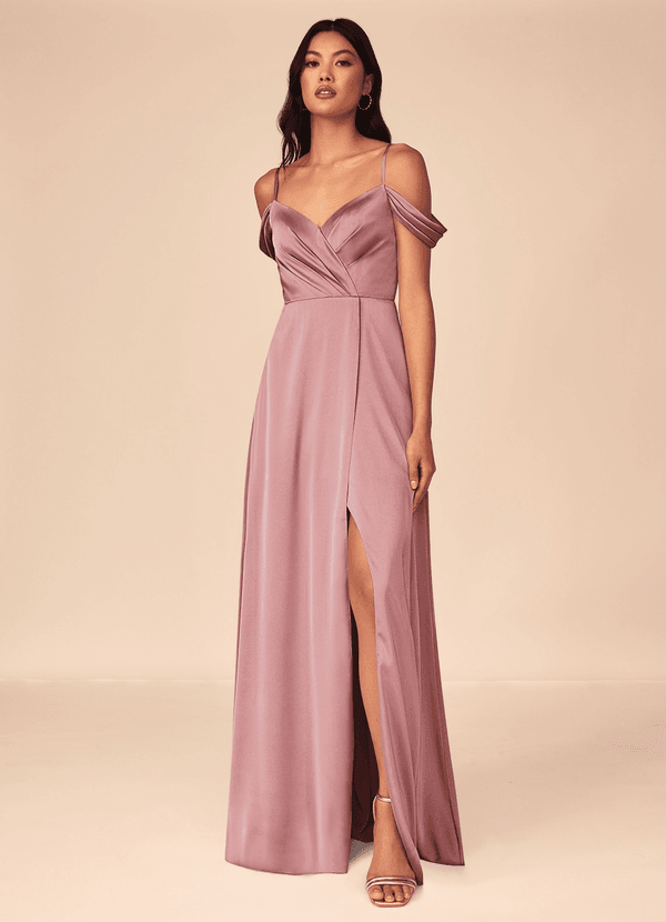 Vestido de dama de honor Azazie Ocean en color Rosa Polvorienta | Azazie