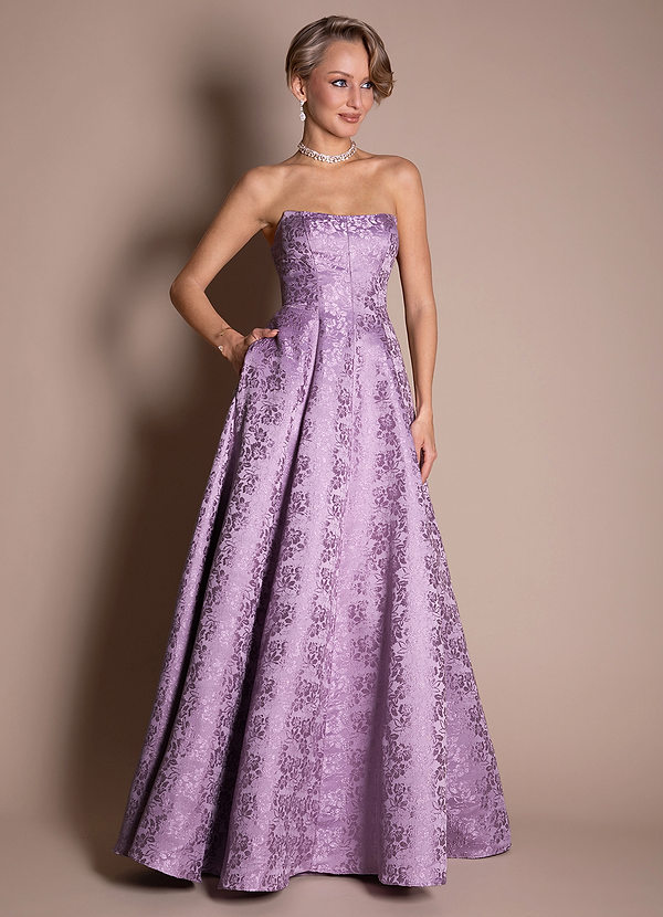 Alisa Vintage Lilac Maxi Dress | Azazie UK