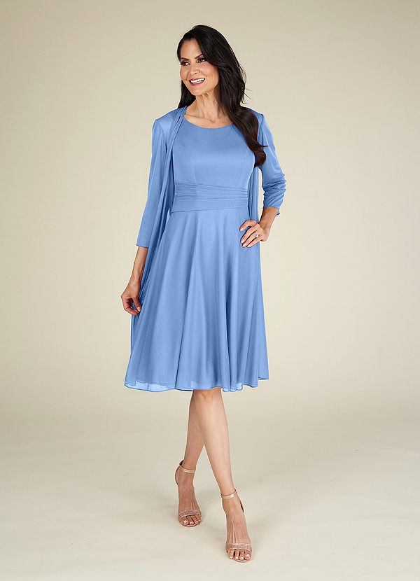 Steel Blue Azazie Sunny Mother of the Bride Dress Mother of the Bride ...