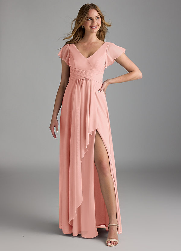 Azazie Omari Rosette Bridesmaid Dresses | Azazie CA