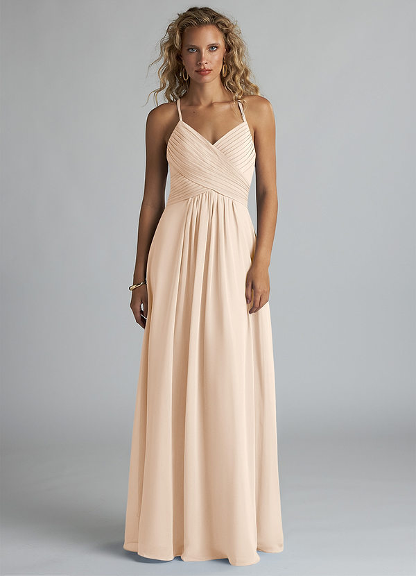 Azazie Haleigh White Alabaster Bridesmaid Dresses | Azazie