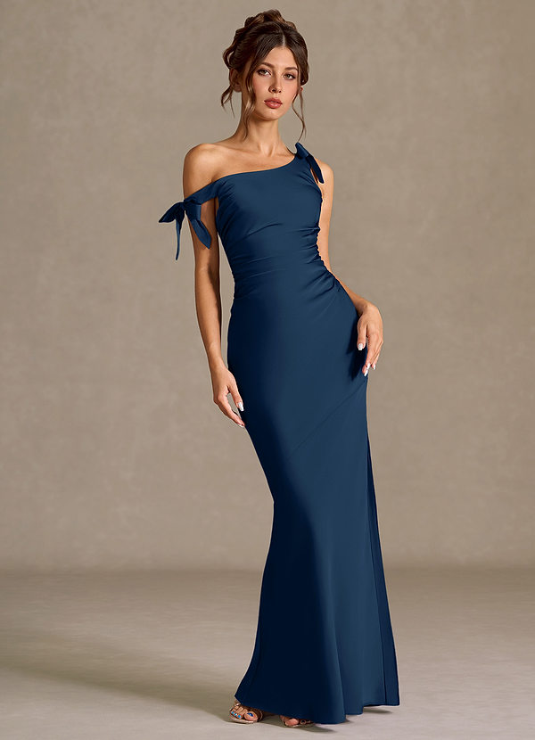 Willow Navy Maxi Dress | Azazie
