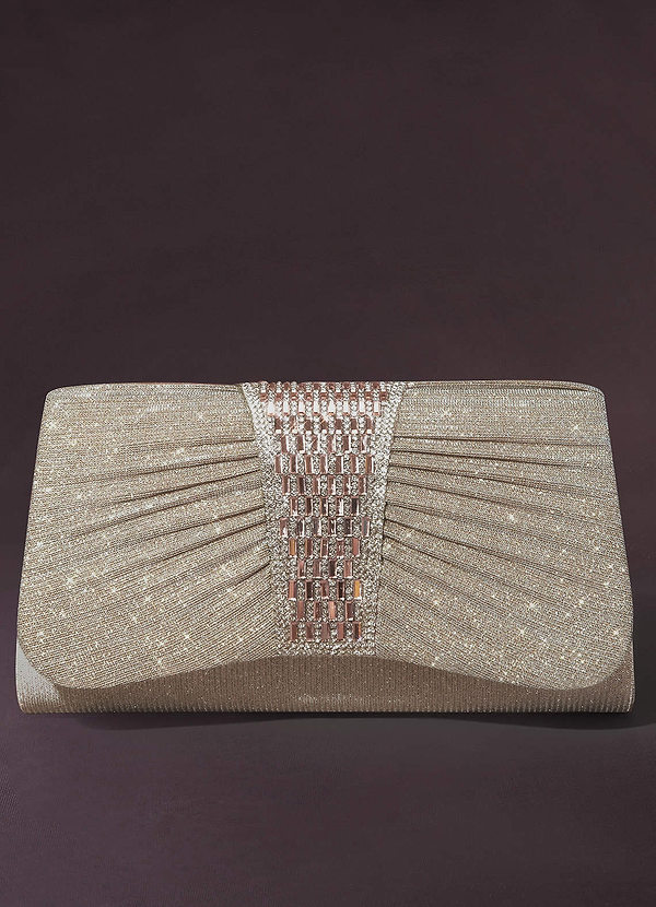 Or Pochette ornée de strass Bags | Azazie