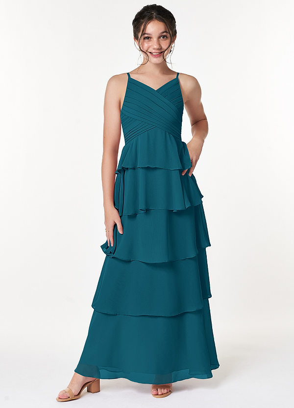 Ink Blue Azazie Daniela Junior Junior Bridesmaid Dresses | Azazie