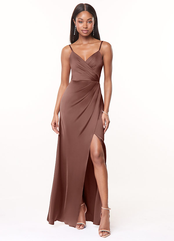 Azazie Maci Espresso Bridesmaid Dresses | Azazie CA