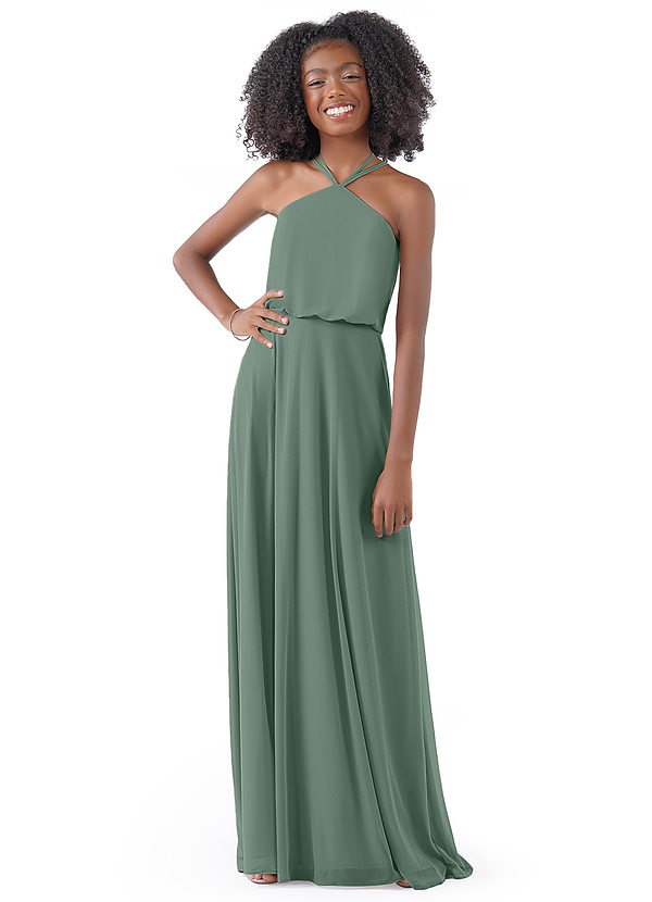 Eucalyptus Azazie Jensen JBD Junior Bridesmaid Dresses | Azazie