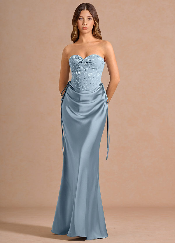 Belthia Powder Blue Two-piece Dress | Azazie UK