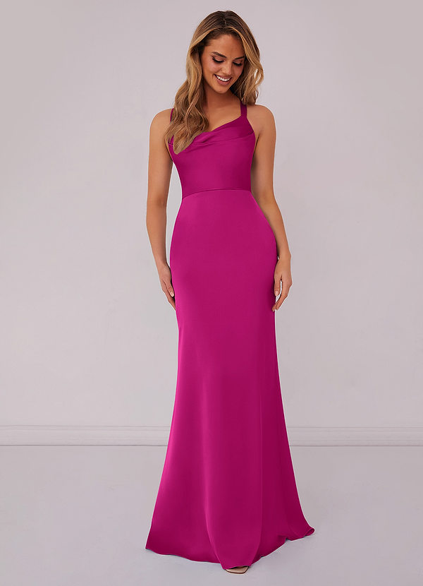 Fuchsia Barbie™ AZAZIE 1007 Bridesmaid Dresses | Azazie
