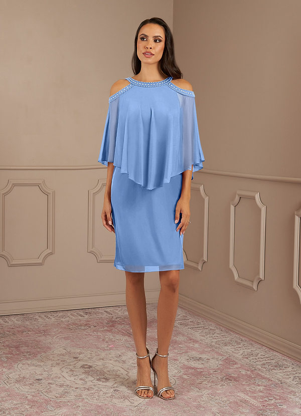 Steel Blue Azazie Junibee Mother of the Bride Dress Mother of the Bride ...