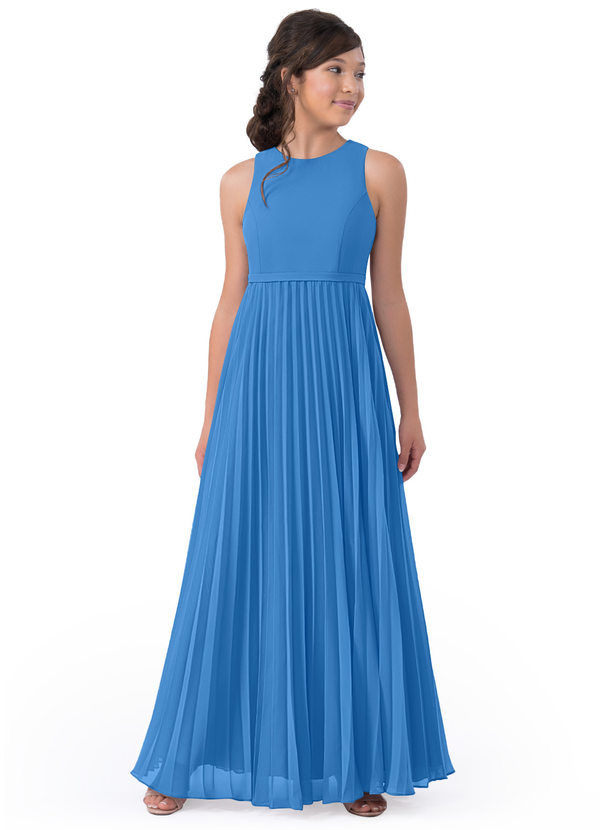 Blue Jay Azazie Lindie JBD Junior Bridesmaid Dresses | Azazie