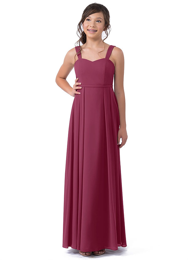 Mulberry Azazie Simoan JBD Junior Bridesmaid Dresses | Azazie