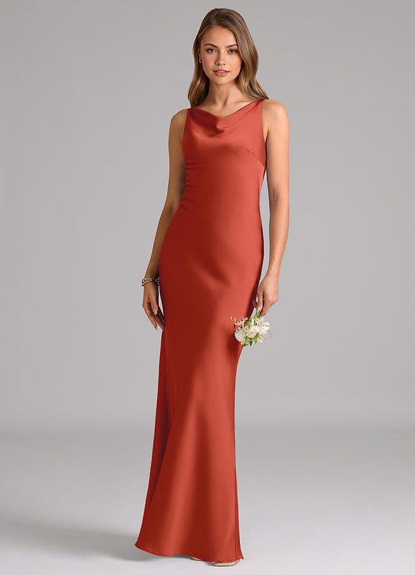 Azazie Allettie Rust Bridesmaid Dresses | Azazie CA