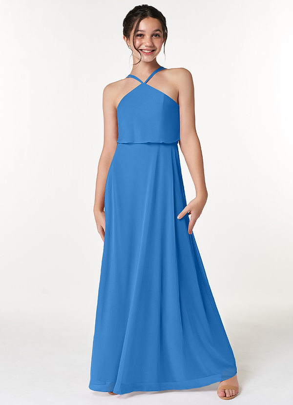 Blue Jay Azazie Jensen JBD Junior Bridesmaid Dresses | Azazie