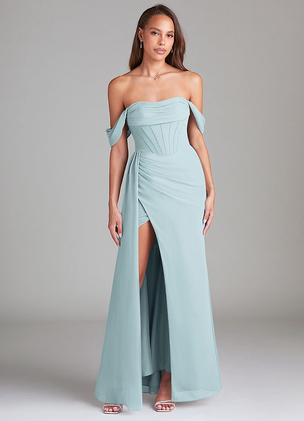 Azazie Amyra Mist Bridesmaid Dresses | Azazie CA
