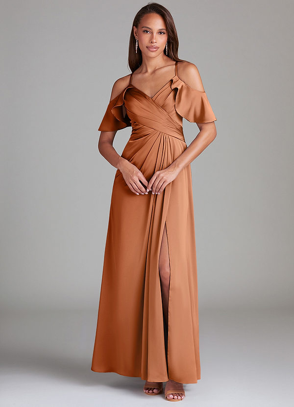 Azazie Dakota Copper Bridesmaid Dresses | Azazie AU