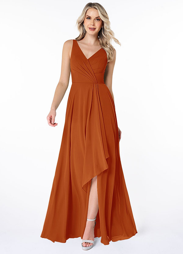 Azazie Calvi Paprika Bridesmaid Dresses | Azazie