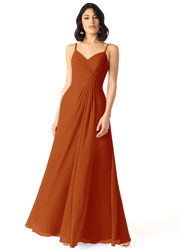 Azazie Aubrielle Paprika Bridesmaid Dresses | Azazie