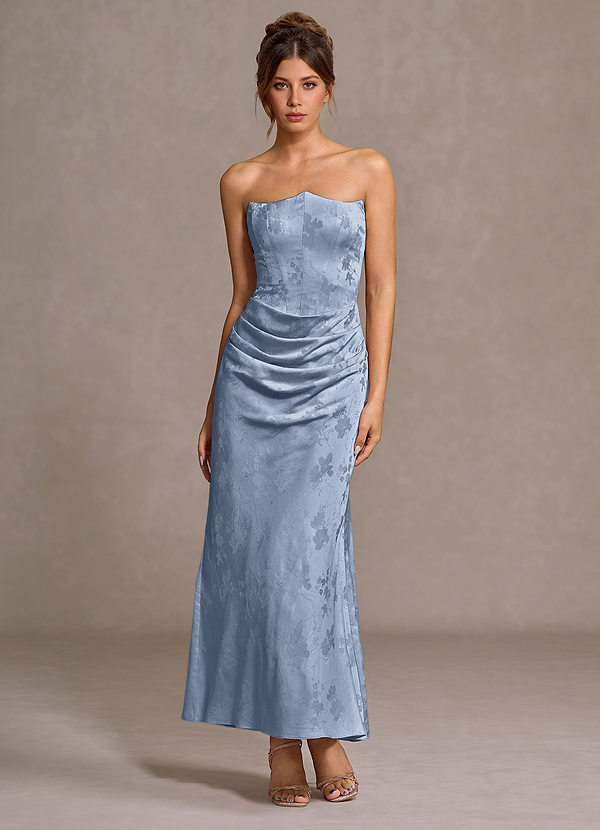 Amabel Powder Blue Maxi Dress | Azazie CA