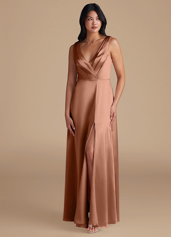 Azazie Nelly Bronzer Bridesmaid Dresses | Azazie