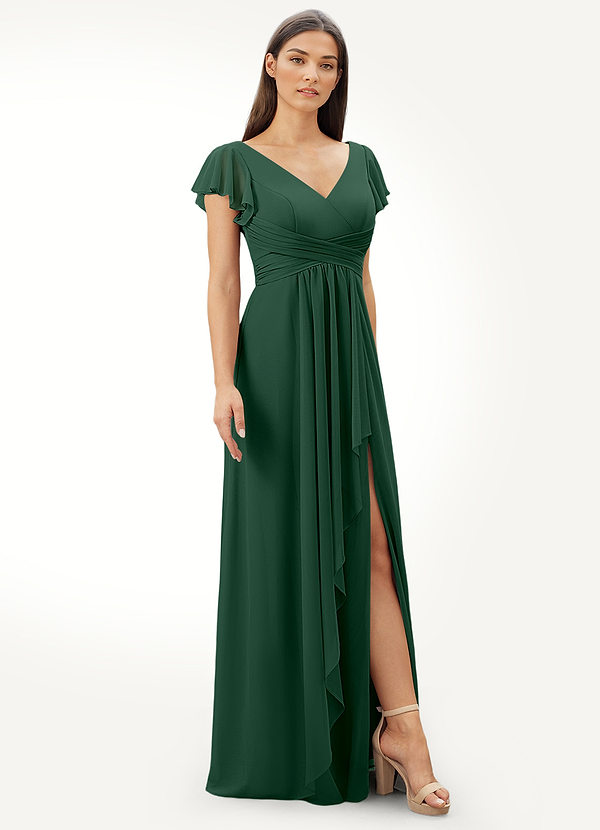 Azazie Omari Dark Green Bridesmaid Dresses | Azazie