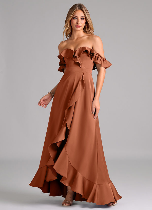 Azazie Lyra Cedar Rose Bridesmaid Dresses | Azazie CA