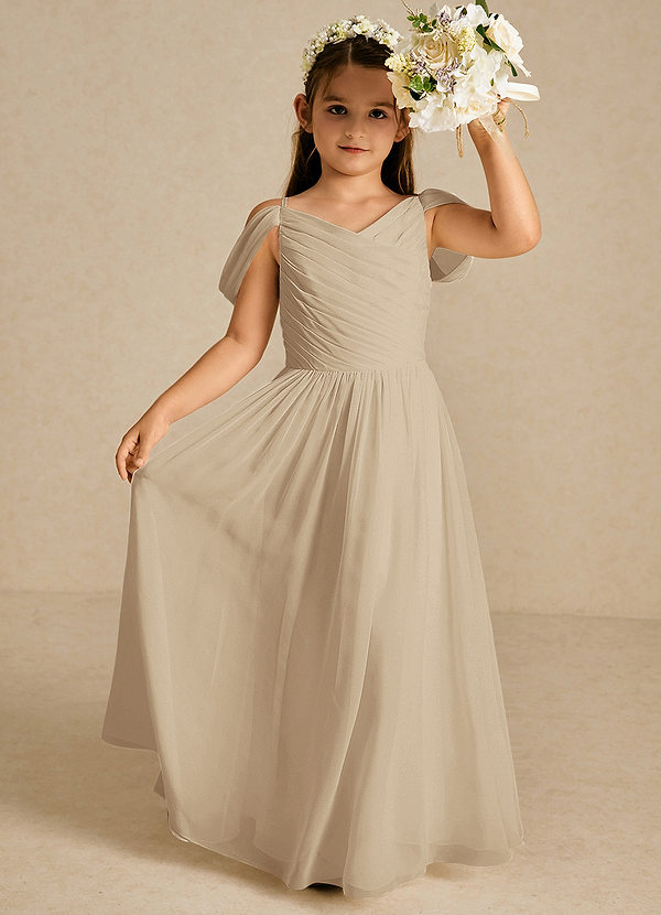 Champagne Junior Bridesmaid Dresses | Azazie