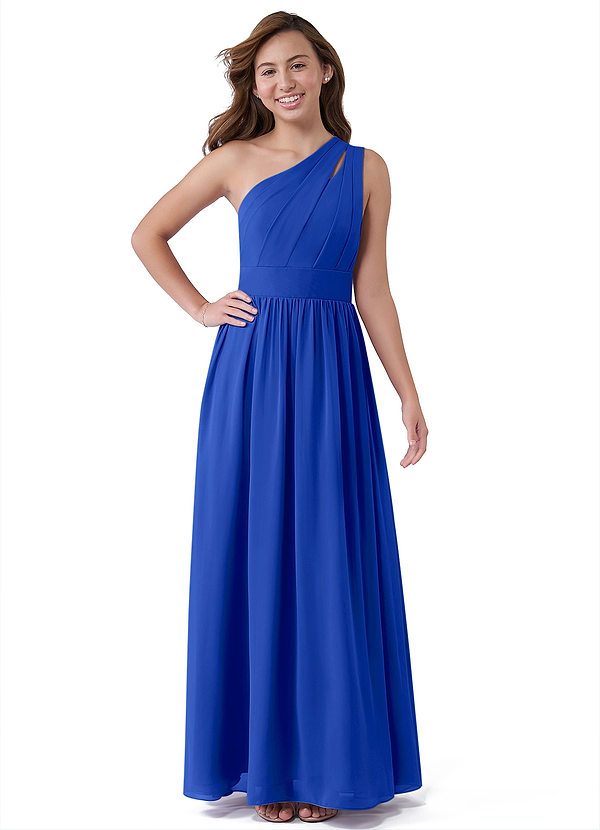 Royal Blue Azazie Molly Junior Bridesmaid Dresses | Azazie