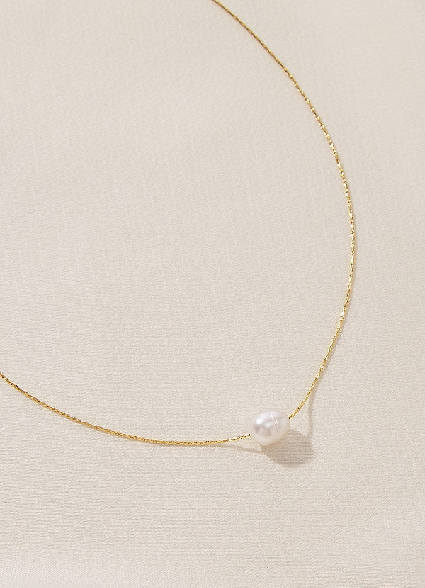 Pearl Solitaire Necklace | Azazie