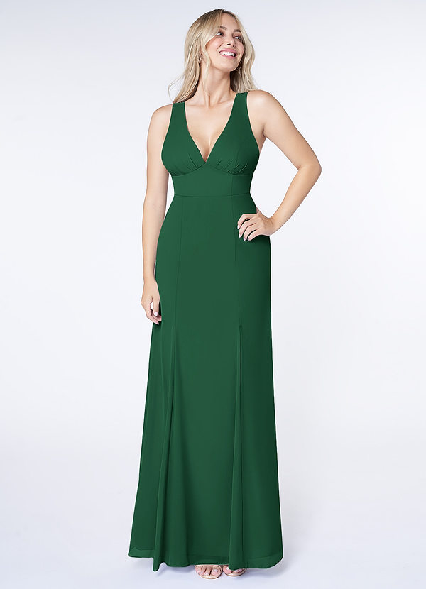 Azazie Christiana Dark Green Bridesmaid Dresses | Azazie