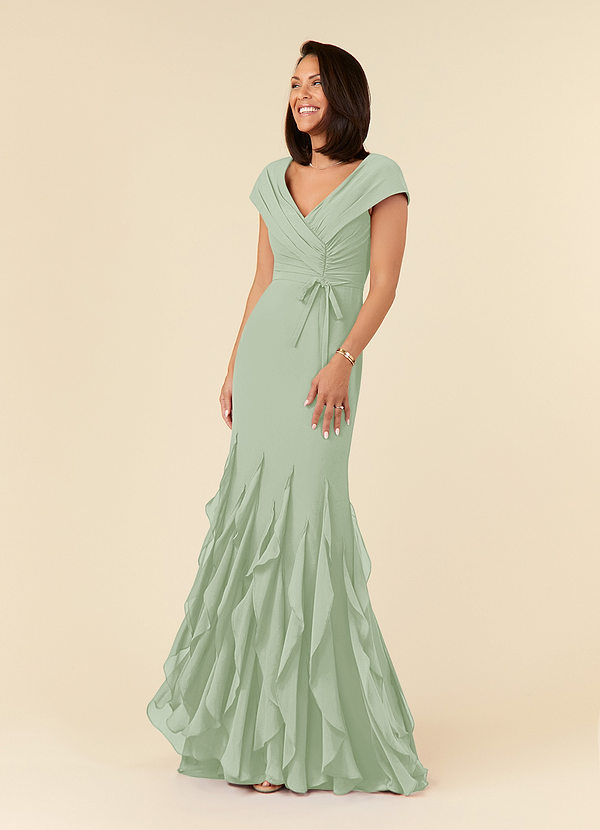 Dusty Sage Azazie Bailora Mother of the Bride Dress Mother of the Bride ...