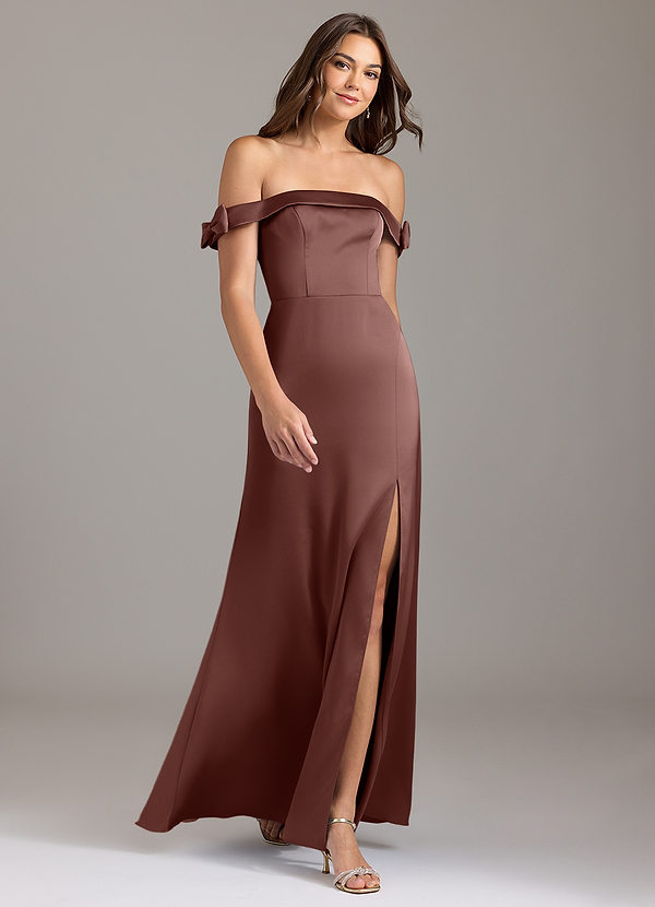 Azazie Zayla Espresso Bridesmaid Dresses | Azazie CA
