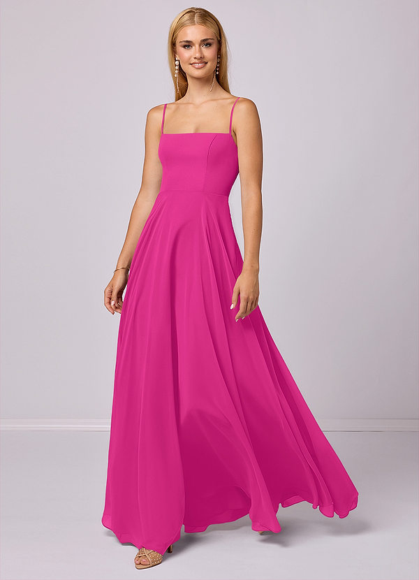 Barbie™ AZAZIE 1020 Ready to Ship Barbie™ Pink Chiffon Bridesmaid ...