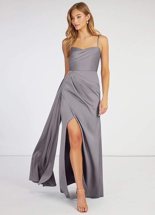 Shadow Azazie Bona Stretch Satin Dress Bridesmaid Dresses | Azazie