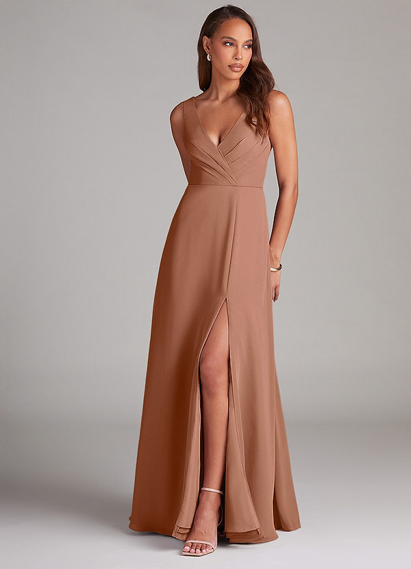 Azazie Nelly Bronzer Bridesmaid Dresses | Azazie