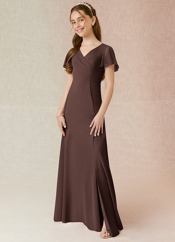 Azazie Induh Junior Bridesmaid Dress in Ganache | Azazie AU