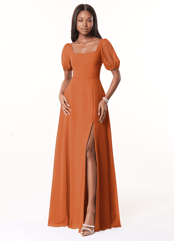 Azazie Alani Cinnamon Bridesmaid Dresses | Azazie CA