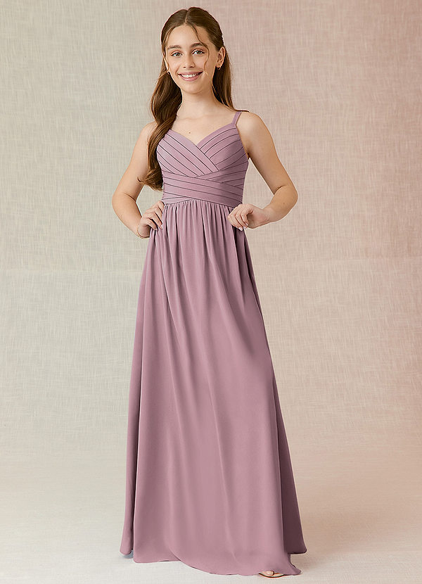 Dusty Rose Azazie Christina JBD Junior Bridesmaid Dresses | Azazie