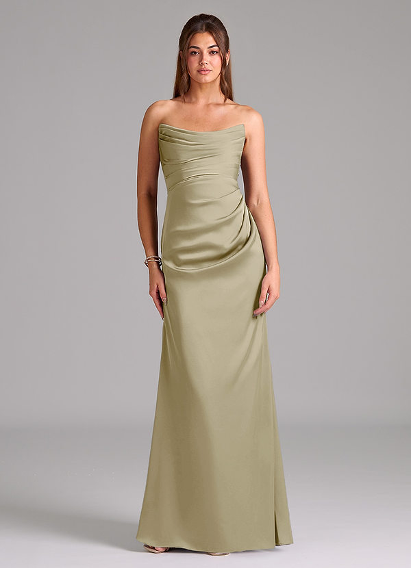 Azazie Lucille Moss Green Bridesmaid Dresses | Azazie CA