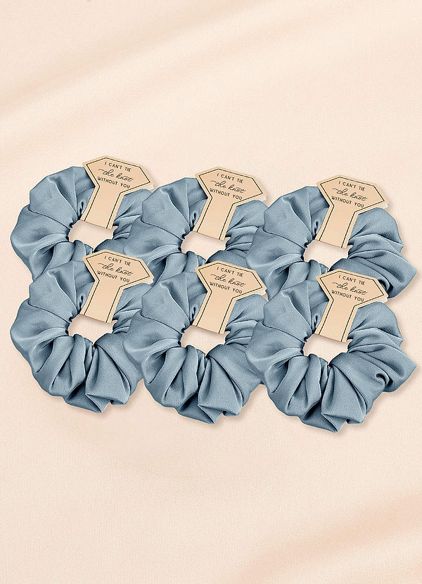 Bridesmaid Stretch Satin Over Size Scrunchie Set | Azazie